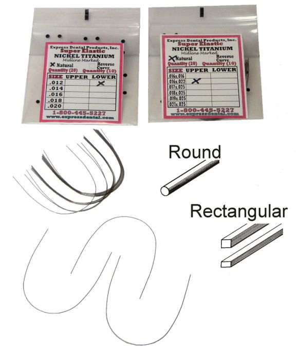 Nickel Titanium Wires | Express Dental Products, Inc.
