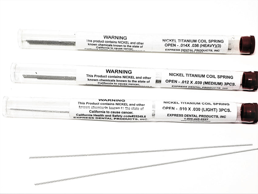 Nickel Titanium Open Coil Springs | Express Dental Products, Inc.